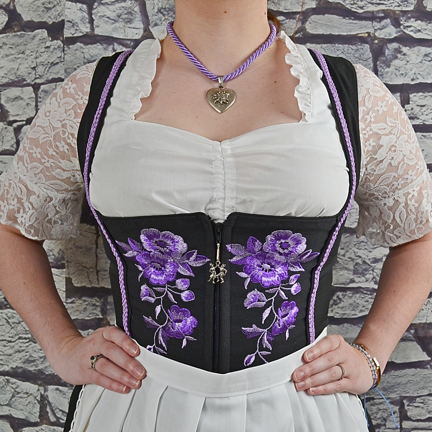 German Embroidered Danielle Dirndl - Ernst Licht