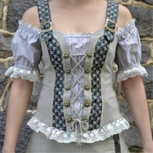 Mieder Blouse for Women – German Ladies Trachten Mieder